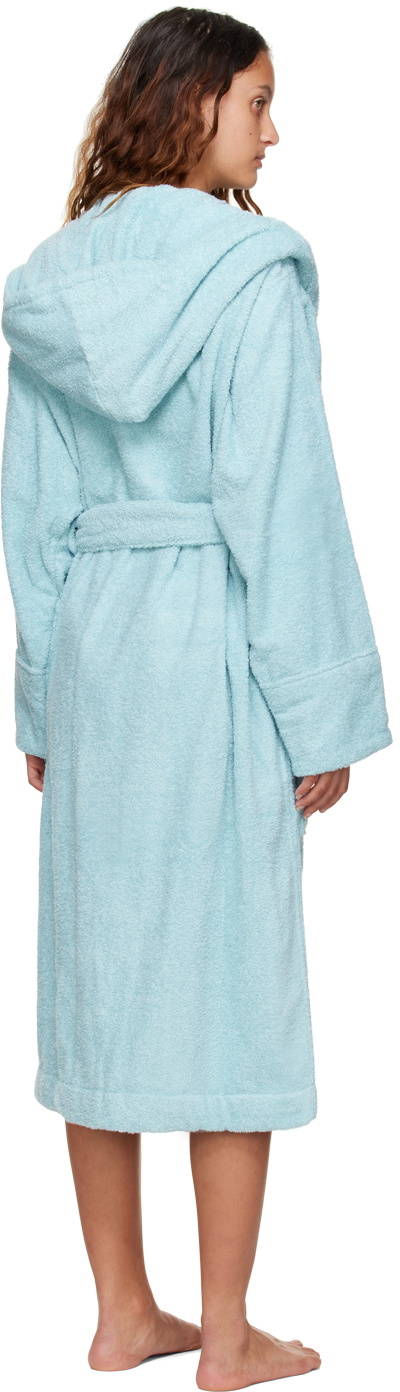 Tekla Blue Hooded Robe Tekla Fabrics