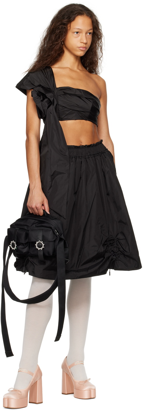 Simone Rocha Black Pressed Rose Blouse Simone Rocha