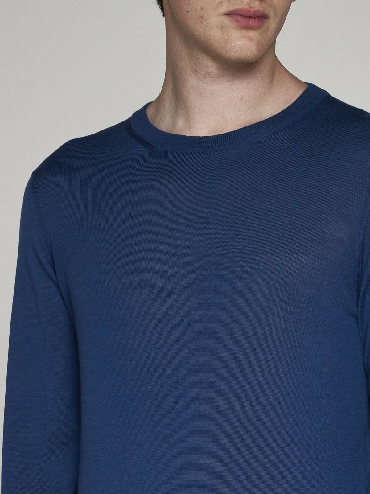Piacenza Cashmere Wool Crewneck Sweater Piacenza Cashmere