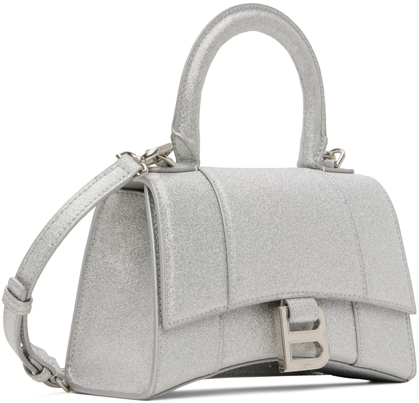 Balenciaga Silver XS Hourglass Bag Balenciaga