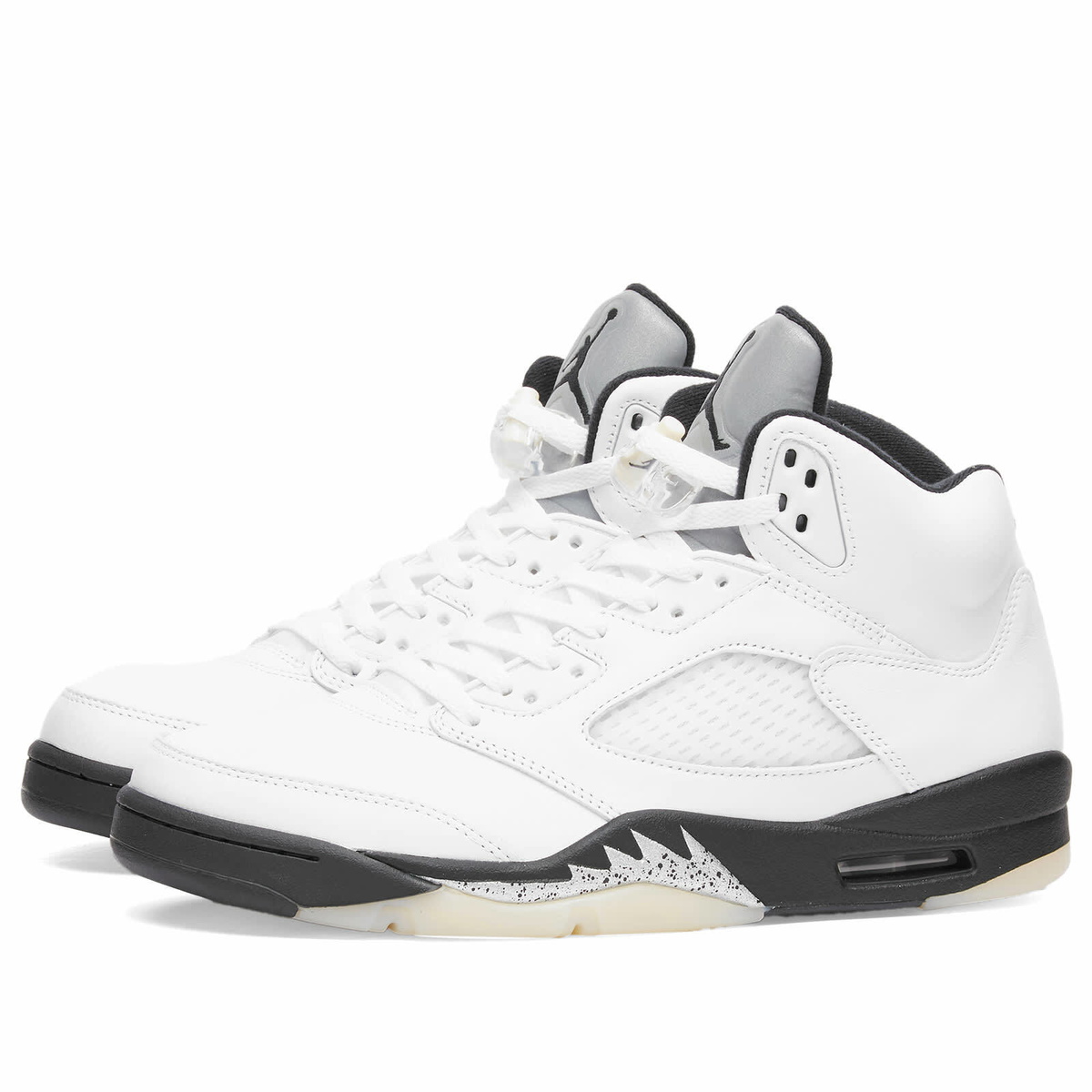 Air Jordan 5 Retro Sneaker in White/Black Nike Jordan Brand