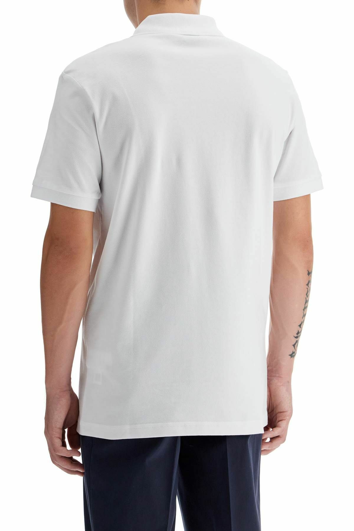 BOSS slim fit passenger polo shirt White BOSS
