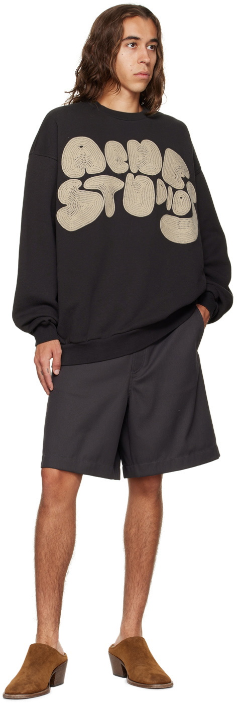 Acne Studios Gray Bubble Sweatshirt Acne Studios