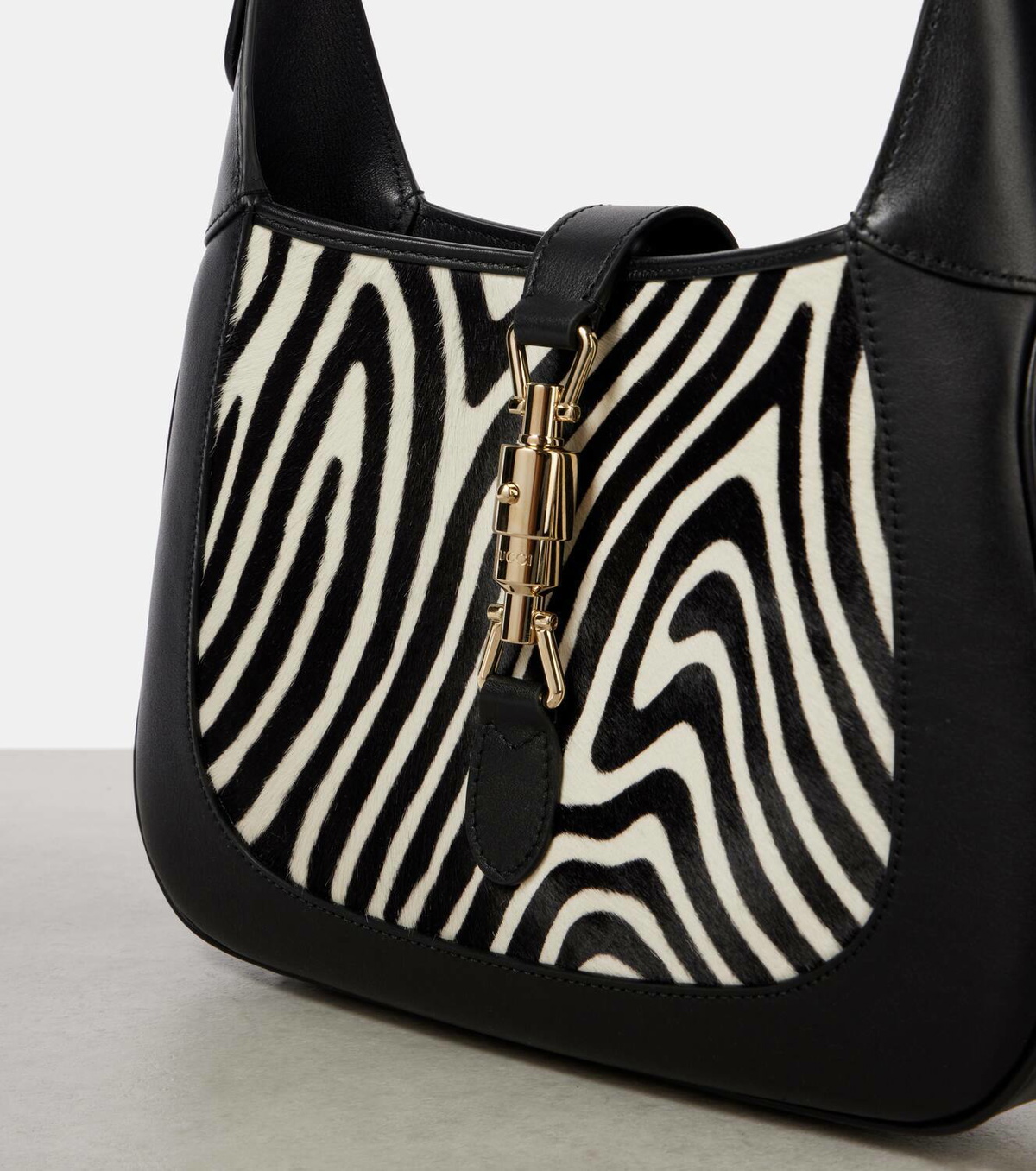 Gucci Jackie 1961 Small zebra-print shoulder bag Gucci