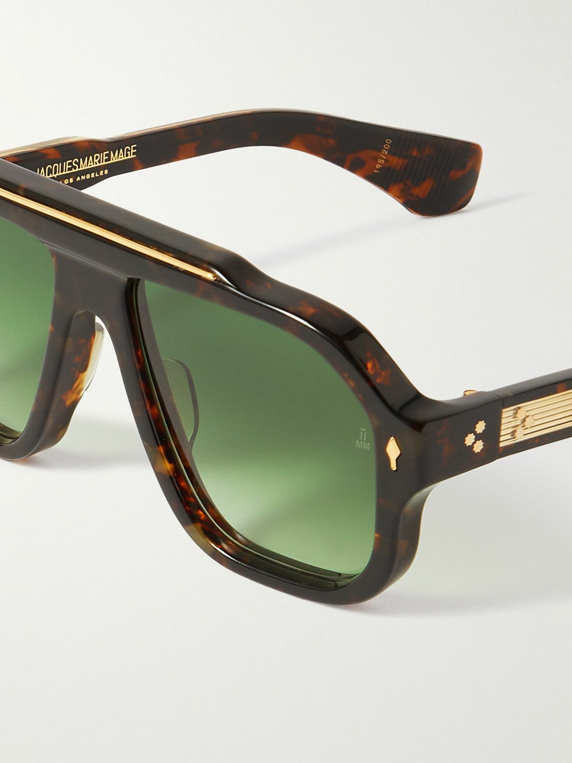 Jacques Marie Mage - Octavian Aviator-Style Tortoiseshell Acetate and ...