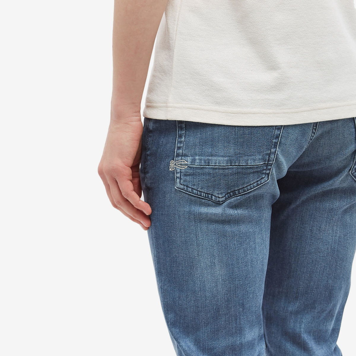 Denham Men's Bolt Skinny Fit Jean in Free Move Zero Cotton Dark Denham