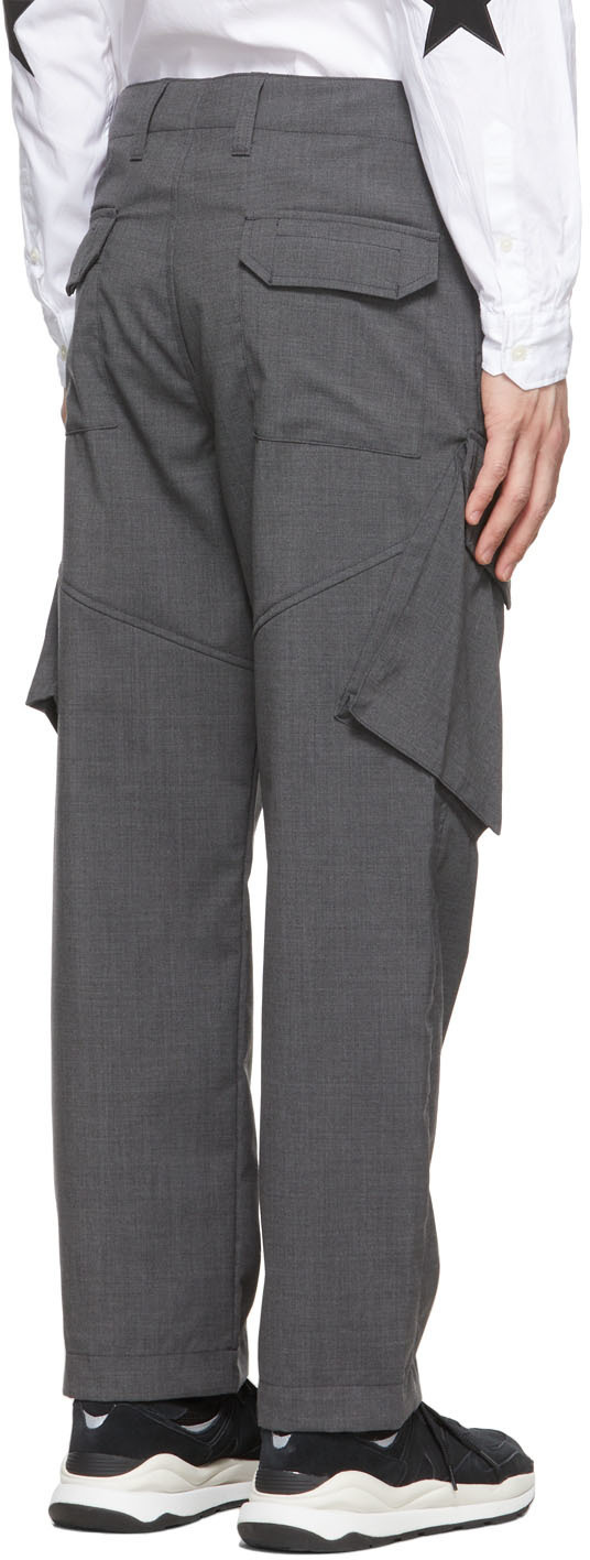 SOPHNET. Grey Polyester Cargo Pants SOPHNET.