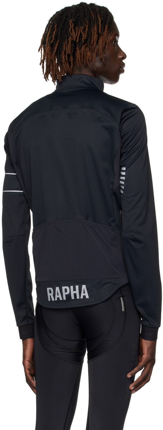Rapha Black Stand Collar Long Sleeve T-Shirt Rapha