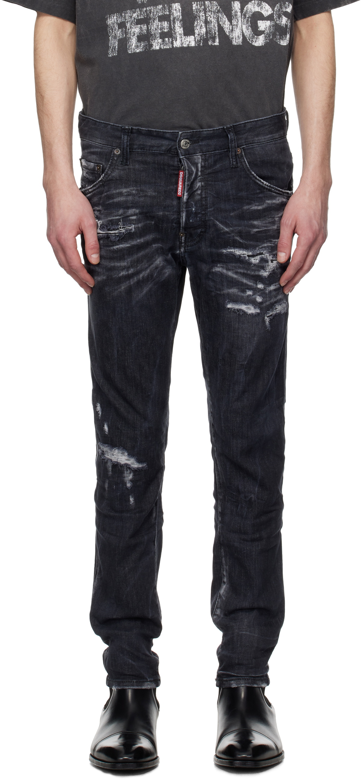Dsquared2 Black Skater Jeans Dsquared2
