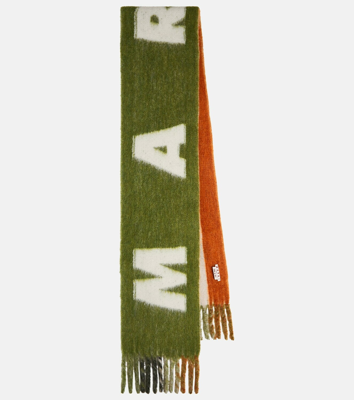 Marni Logo wool-blend scarf Marni