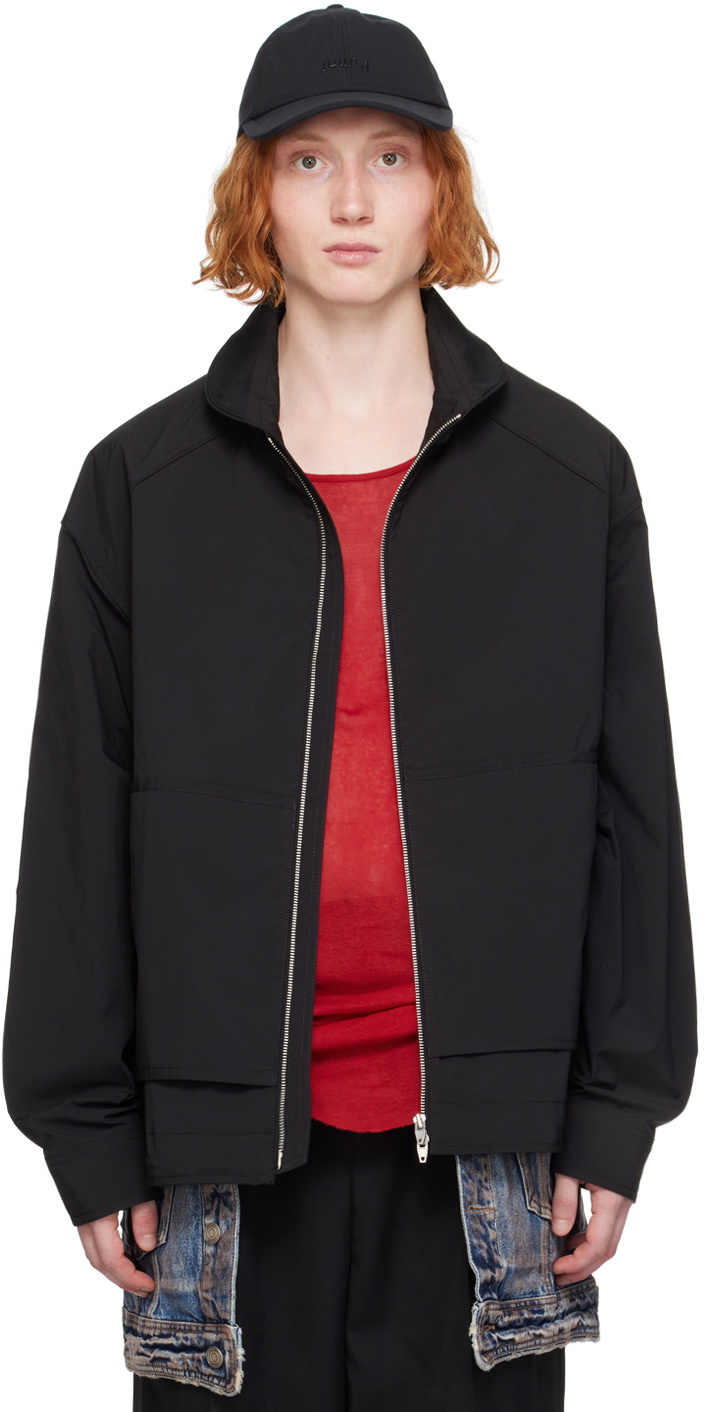 Juun.J Black High Neck Jacket Juun.J