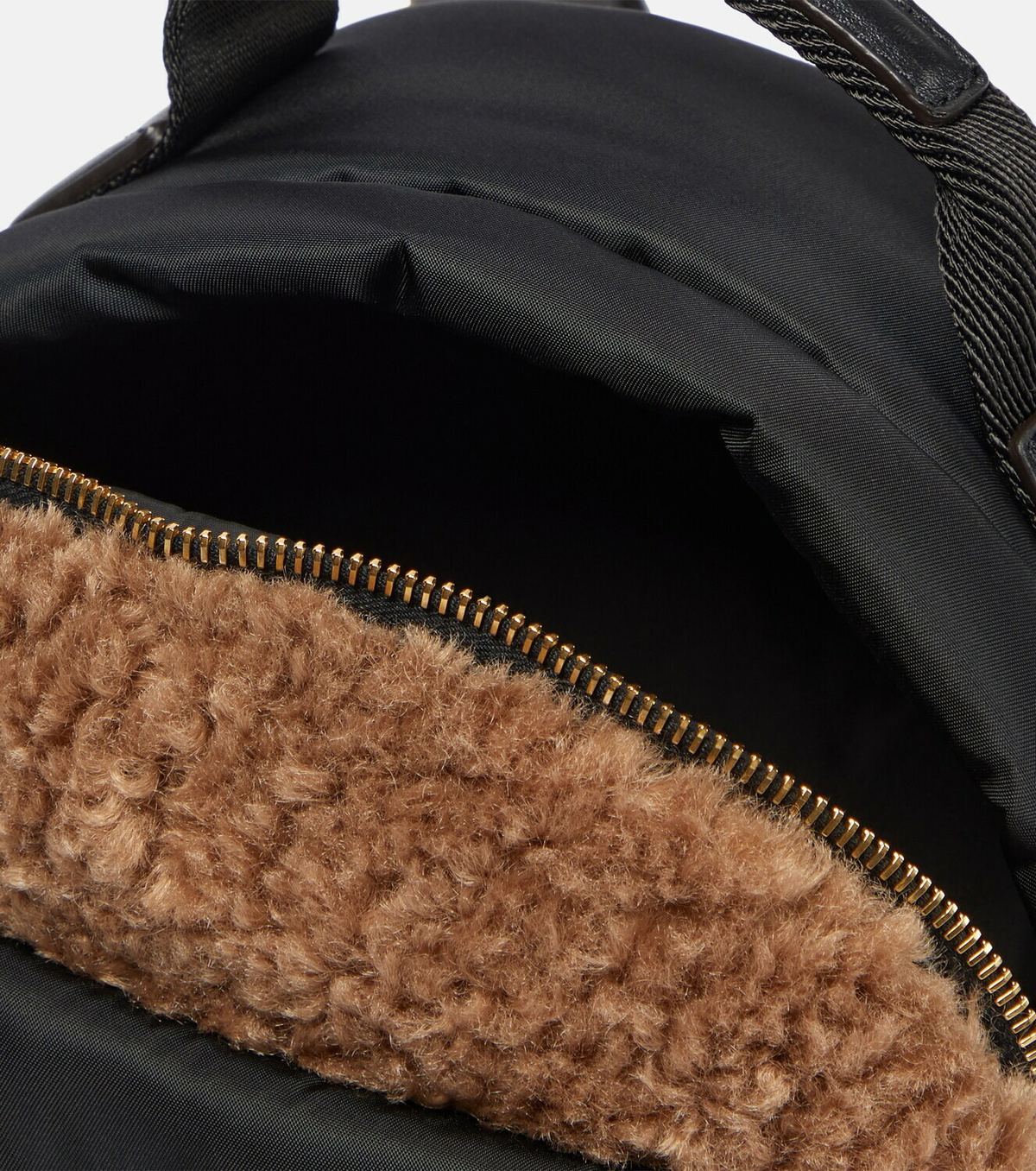 Moncler - Mini Astro faux shearling backpack Moncler