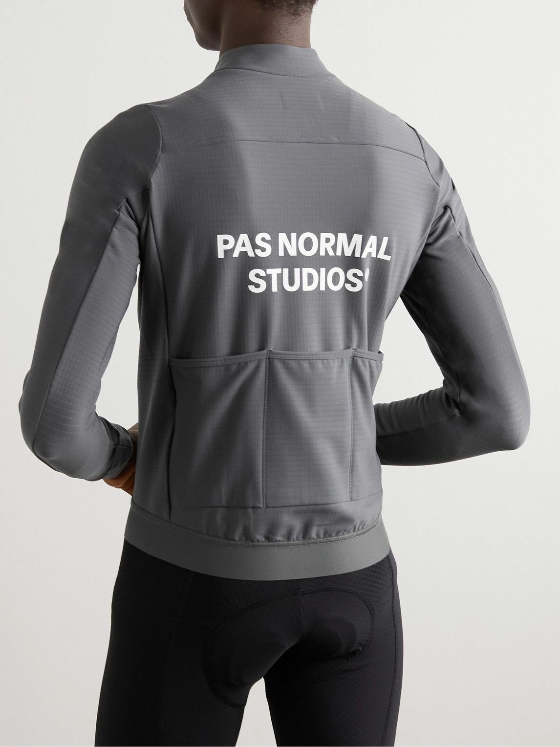 Pas Normal Studios - Essential Logo-Print Cycling Jersey - Gray Pas ...