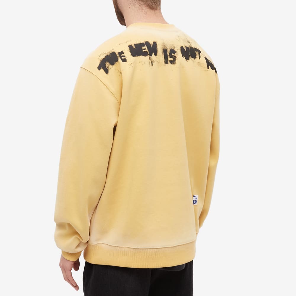 ADER Error Men's Shadow Logo Crew Sweat in Yellow ADER error