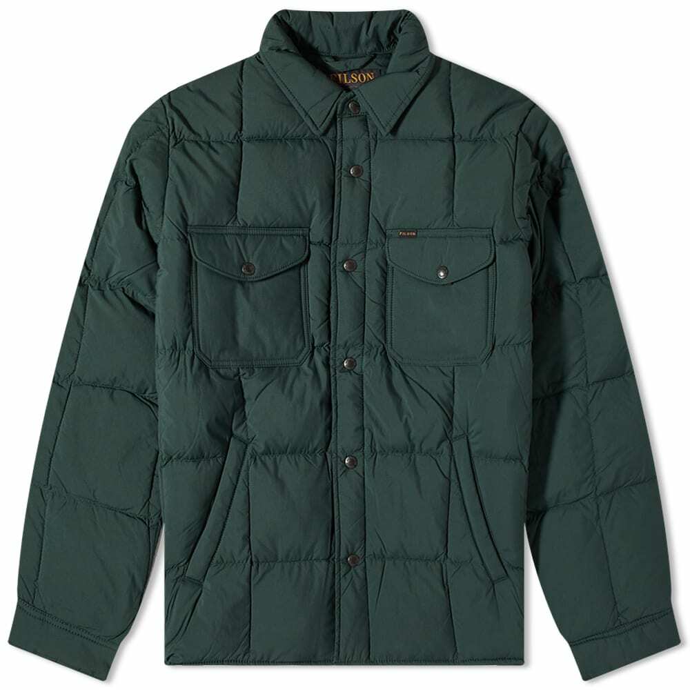 Filson Men's Lightweight Down Jac-Shirt in Fir Filson