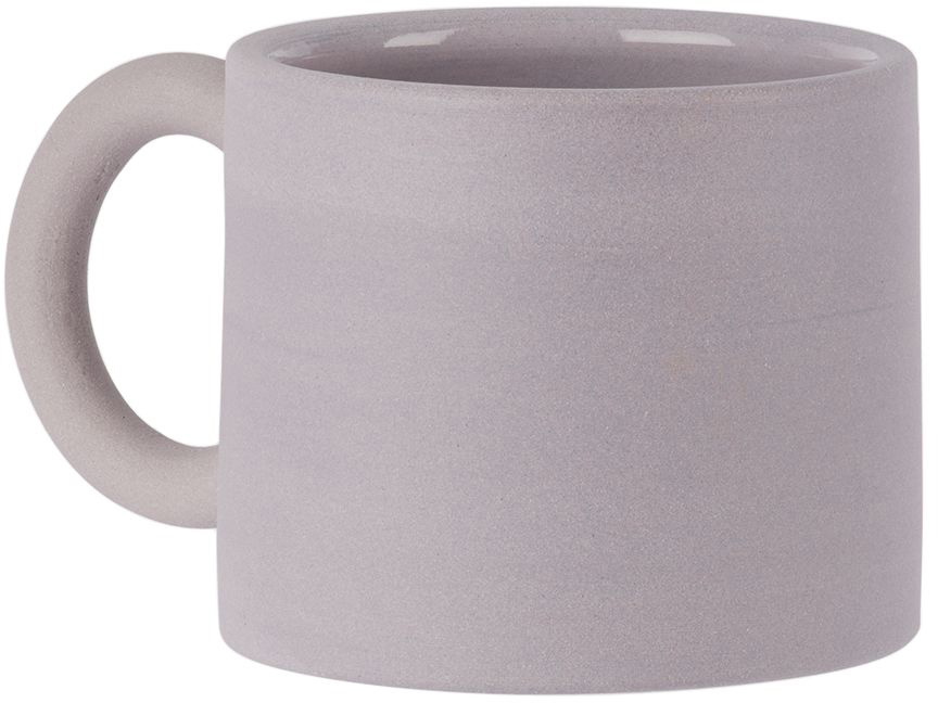 Ekua Ceramics SSENSE Exclusive Purple Circle Mug