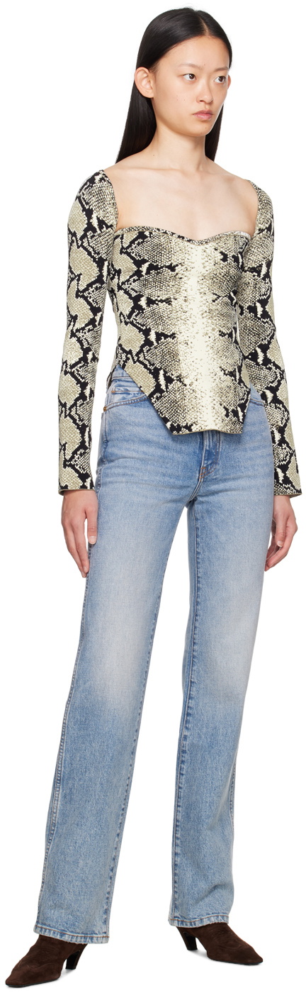 KHAITE Blue 'The Danielle' Jeans Khaite
