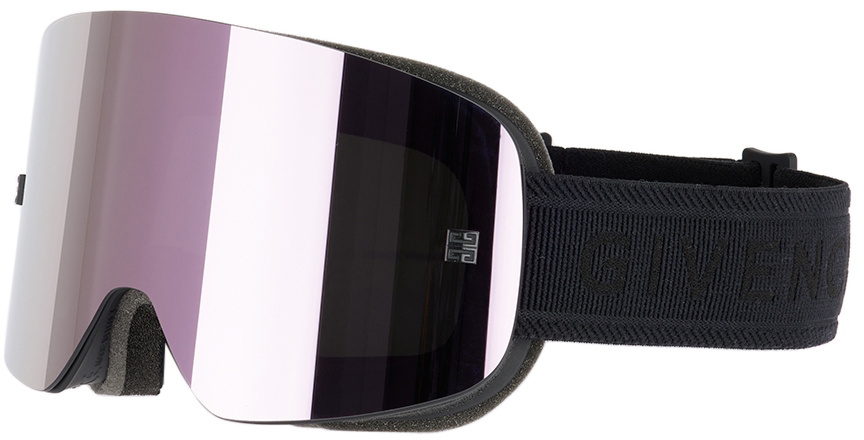 Givenchy Black Logo Mirror Snow Goggles Givenchy