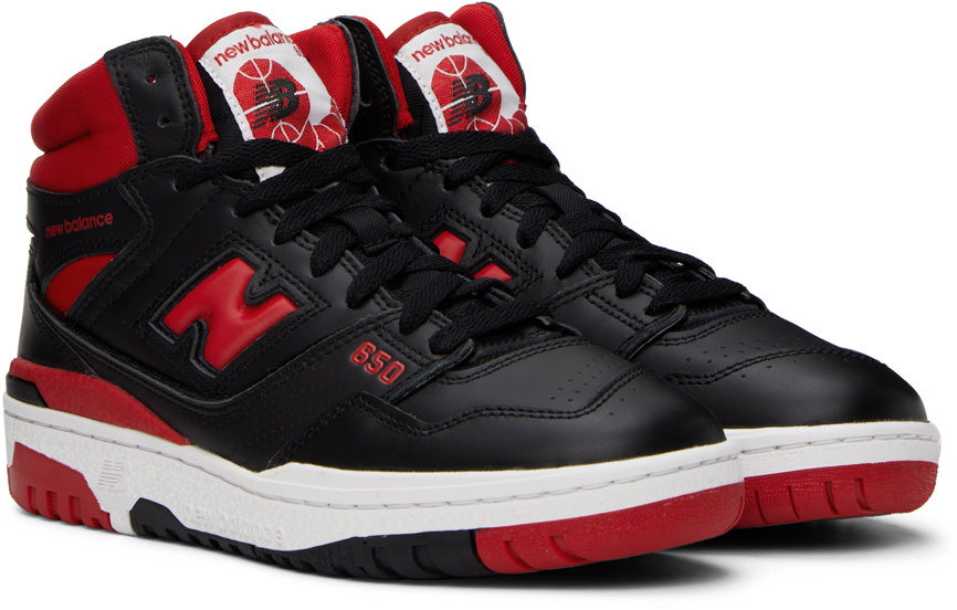 New Balance Black & Red 650R Sneakers New Balance