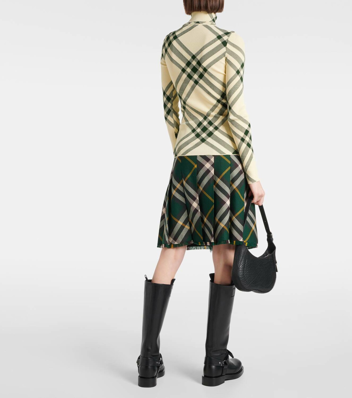 Burberry Burberry Check turtleneck sweater Burberry