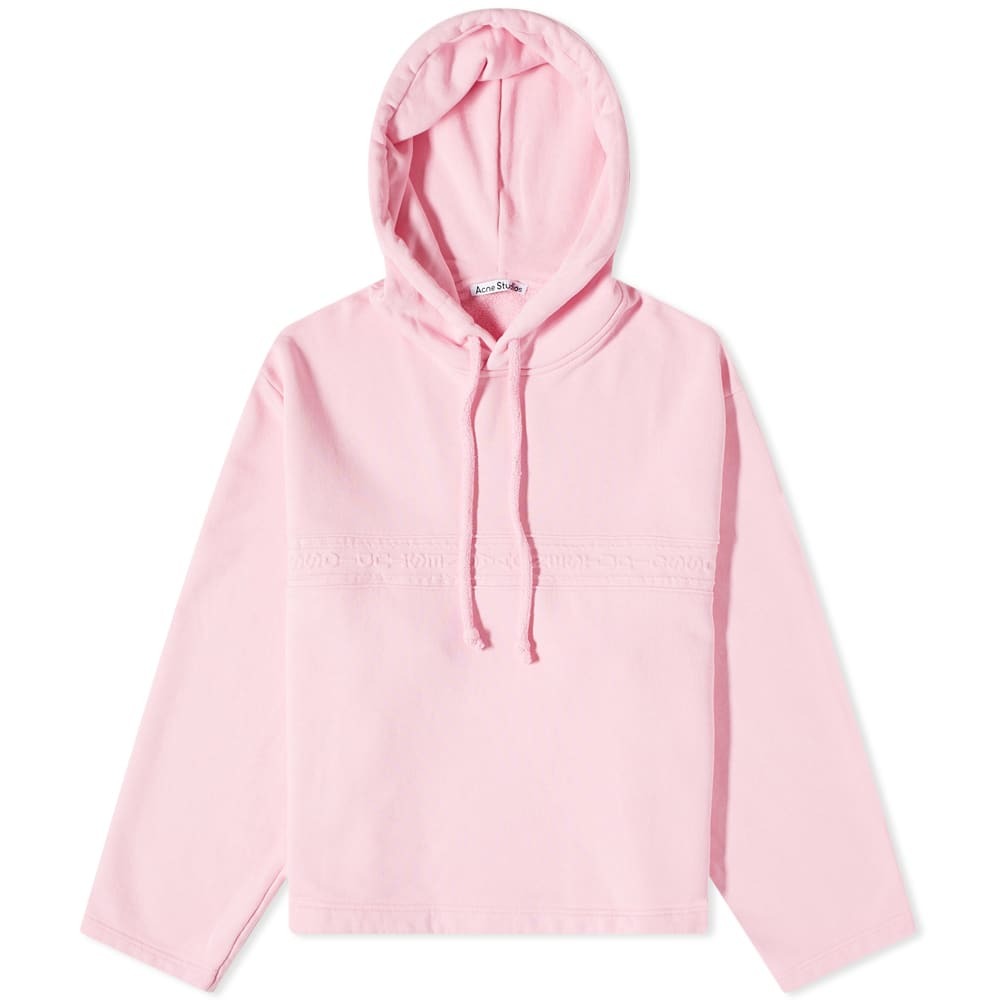 Acne Studios Men's Farmy Chain Rib Hoody in Blush Pink Acne Studios