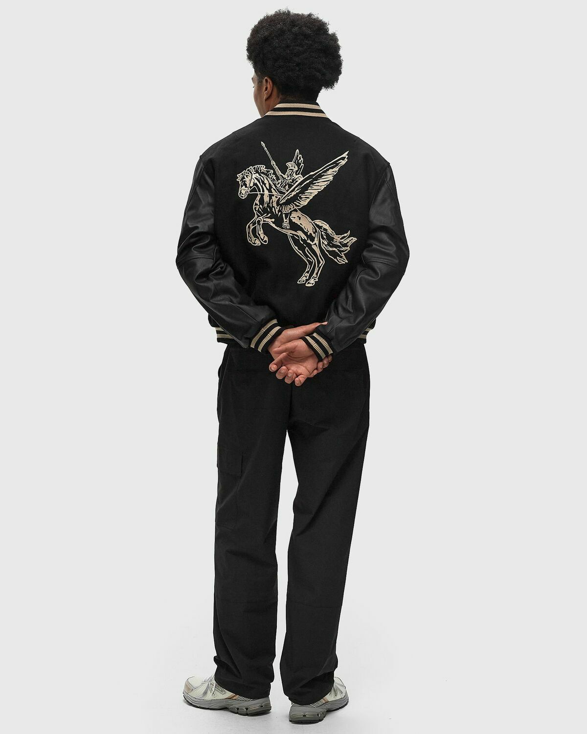 Represent Mascot Wool Varsity Jacket Black Bomber Jackets Represent