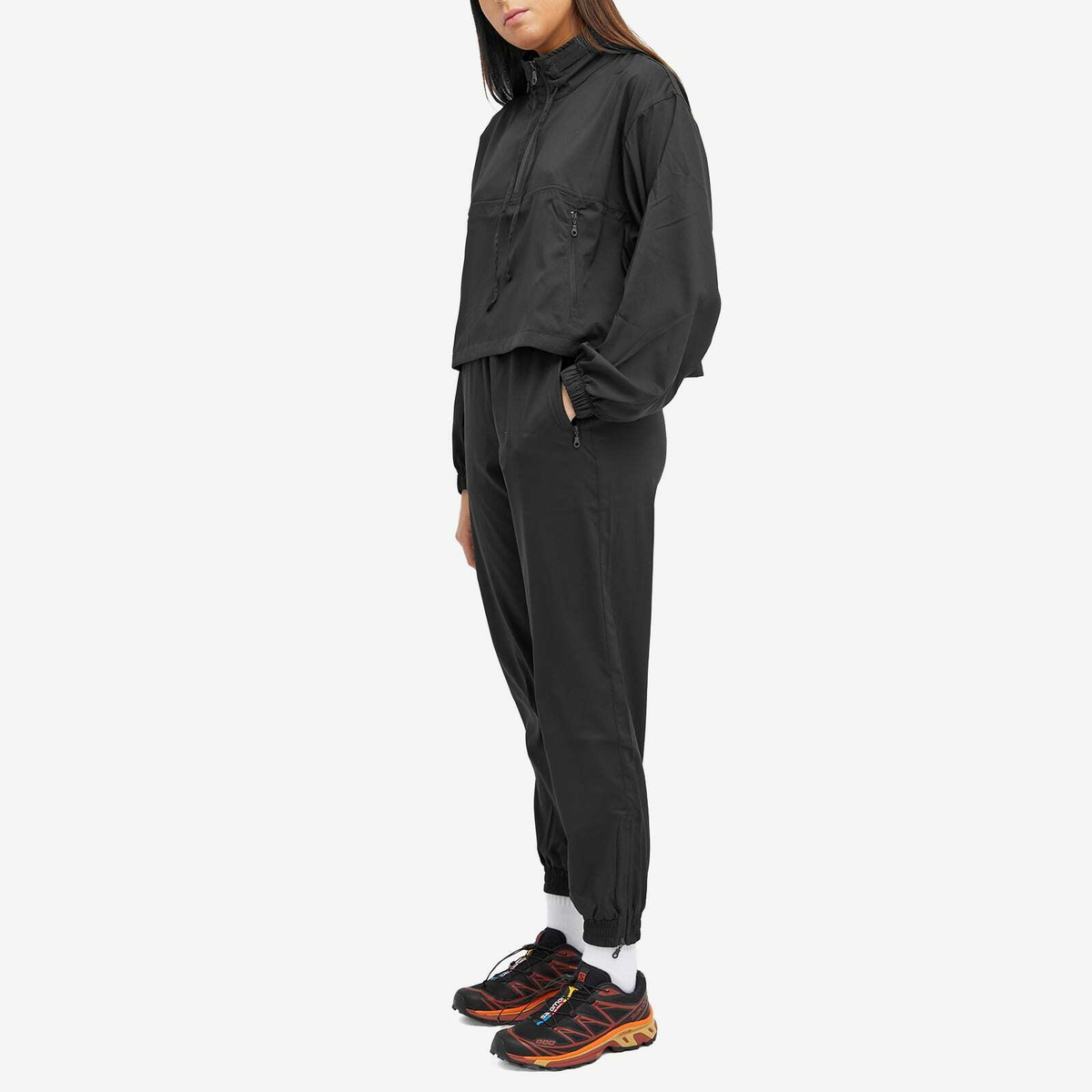 Girlfriend Collective Women's Hummingbird Windbreaker Half Zip Jacke in ...