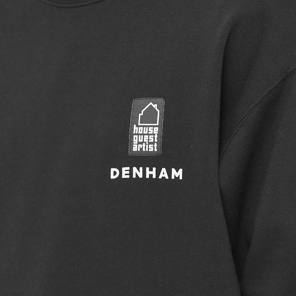 Denham x Dave Bonzai Chrome Box Crew Sweat in Black Denham