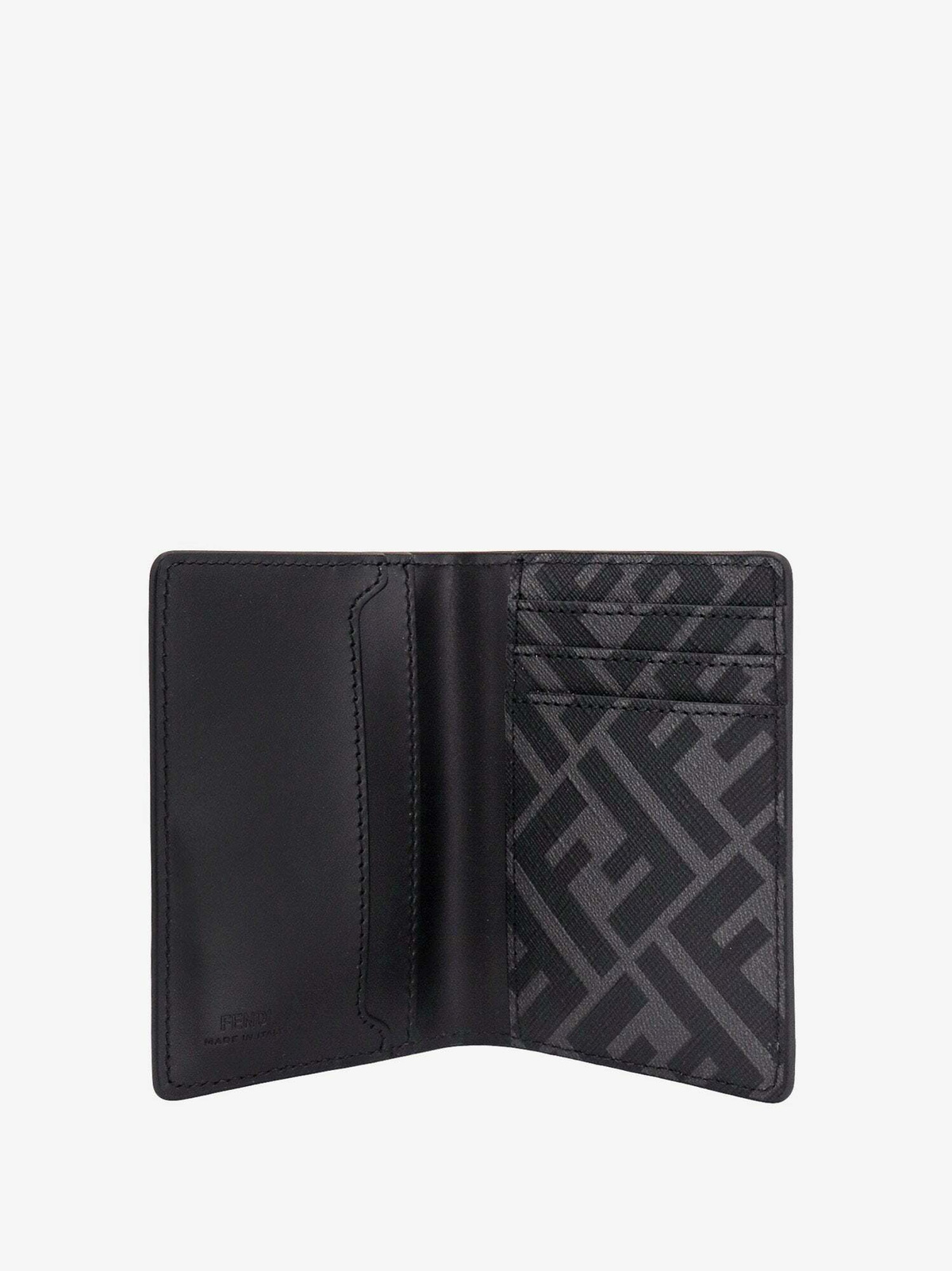Fendi Card Holder Black Mens Fendi