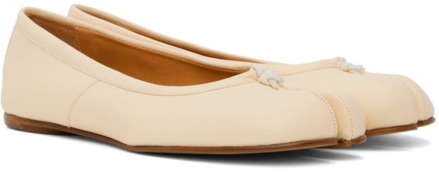Maison Margiela Off-White Tabi Ballerina Flats Maison Margiela