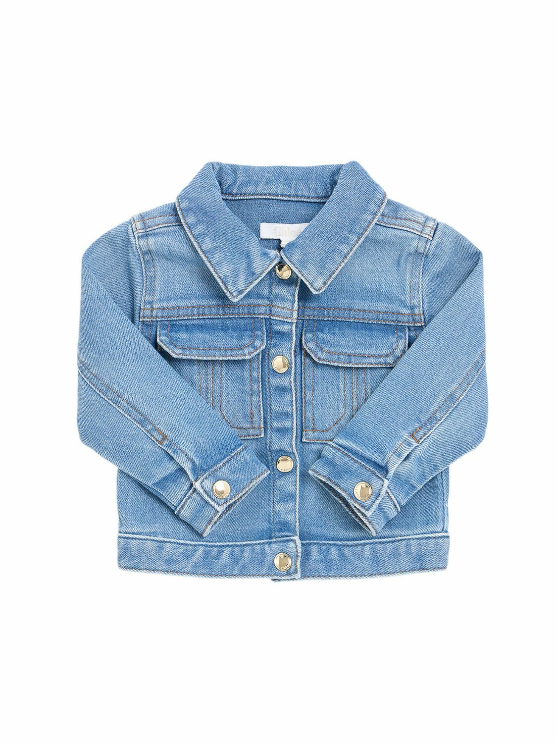 CHLOÉ Cotton Blend Denim Jacket Chloe