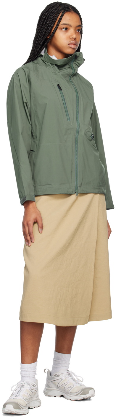 Snow Peak Green 3 Layer Rain Jacket Snow Peak