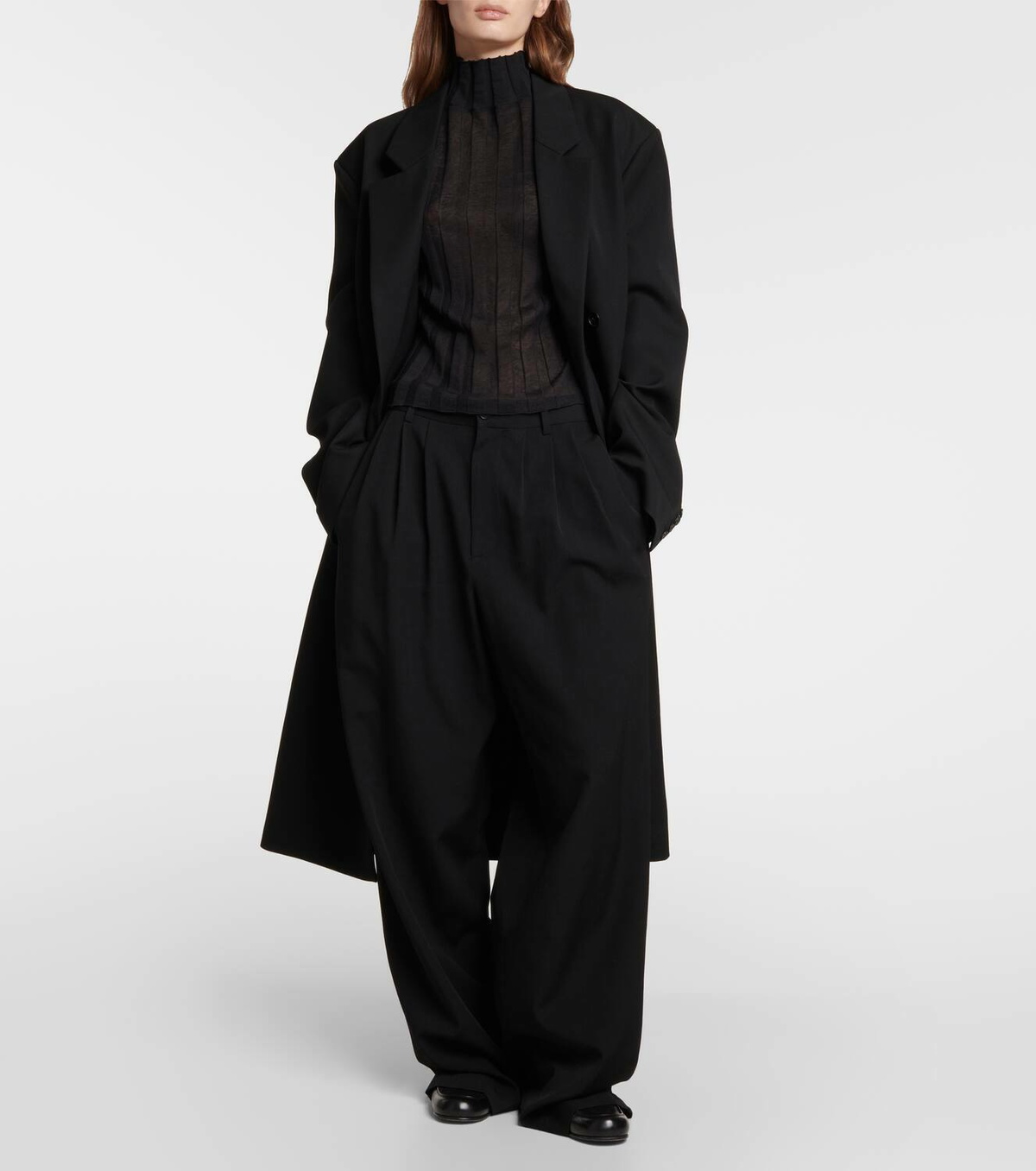 The Row Andy double-breasted wool coat The Row
