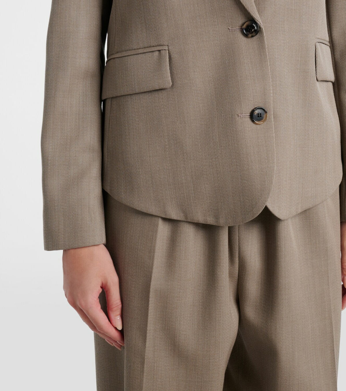 Loewe Gathered wool blazer Loewe
