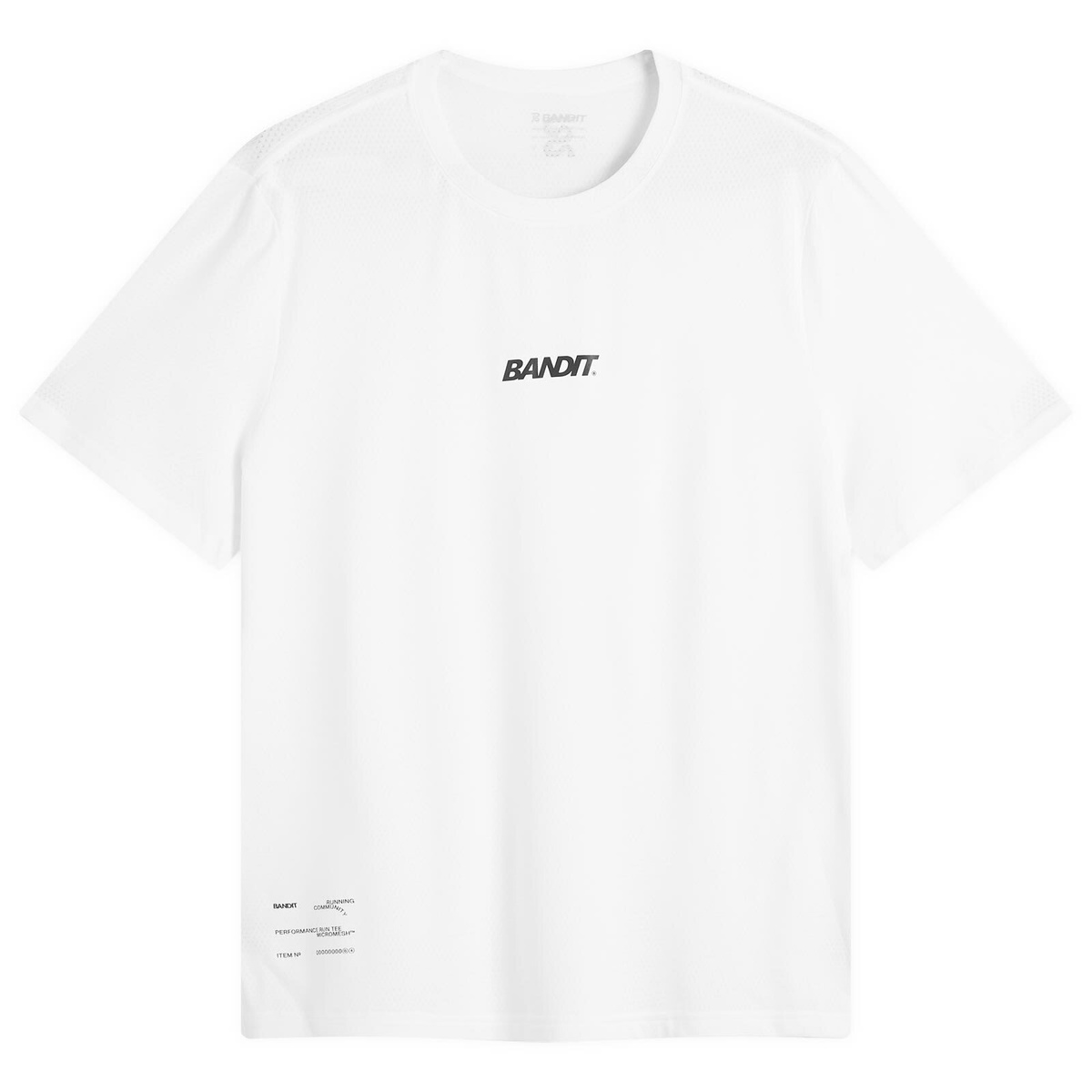 Bandit Men's Micro Mesh SS Performance T-Shirt in White Bandit