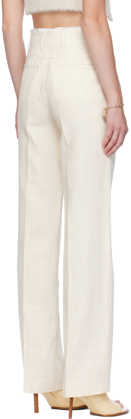 Jacquemus Off-White Le Chouchou 'Le Pantalon Ficelle' Trousers Jacquemus