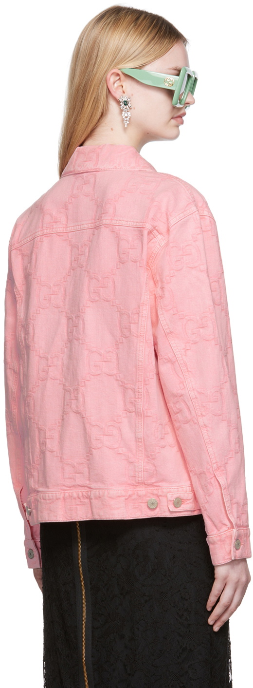 Gucci Pink Love Parade Denim Jacket Gucci