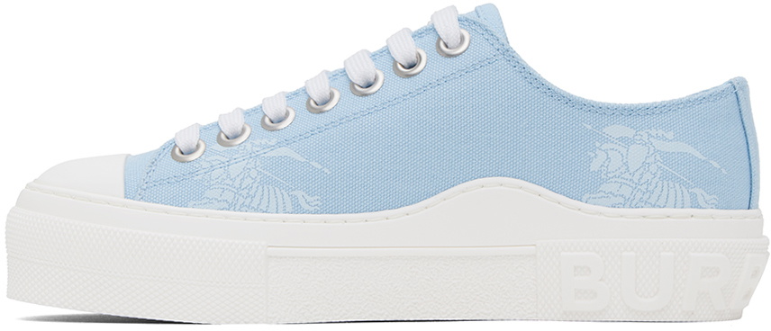 Burberry Blue Lace-Up Sneakers Burberry