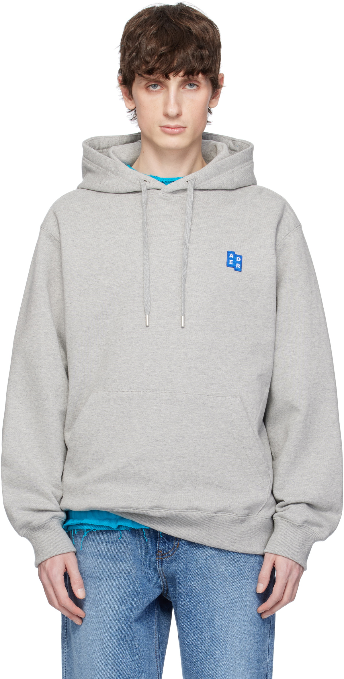 ADER error Gray Sig; TRS Tag 01 Hoodie ADER error