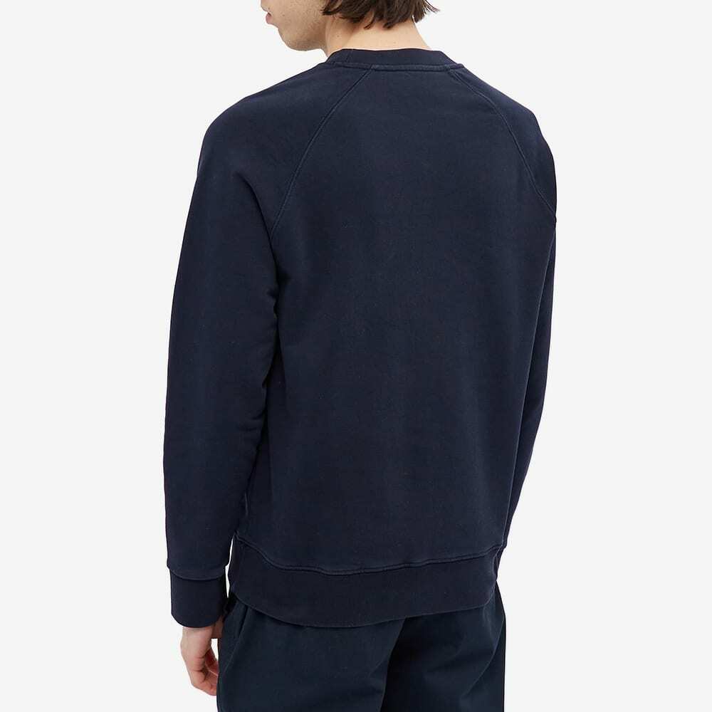 Maison Kitsuné Men's Tricolor Fox Patch Clean Sweat in Navy Maison Kitsune