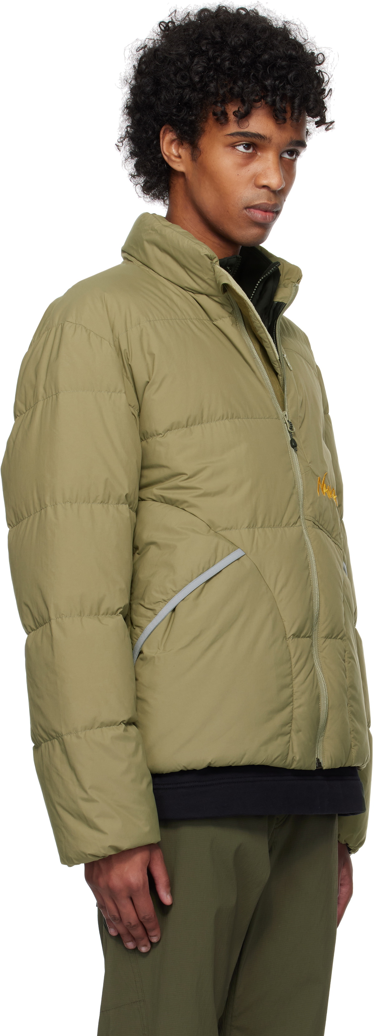 NANGA Khaki Mazeno Ridge Down Jacket Nanga