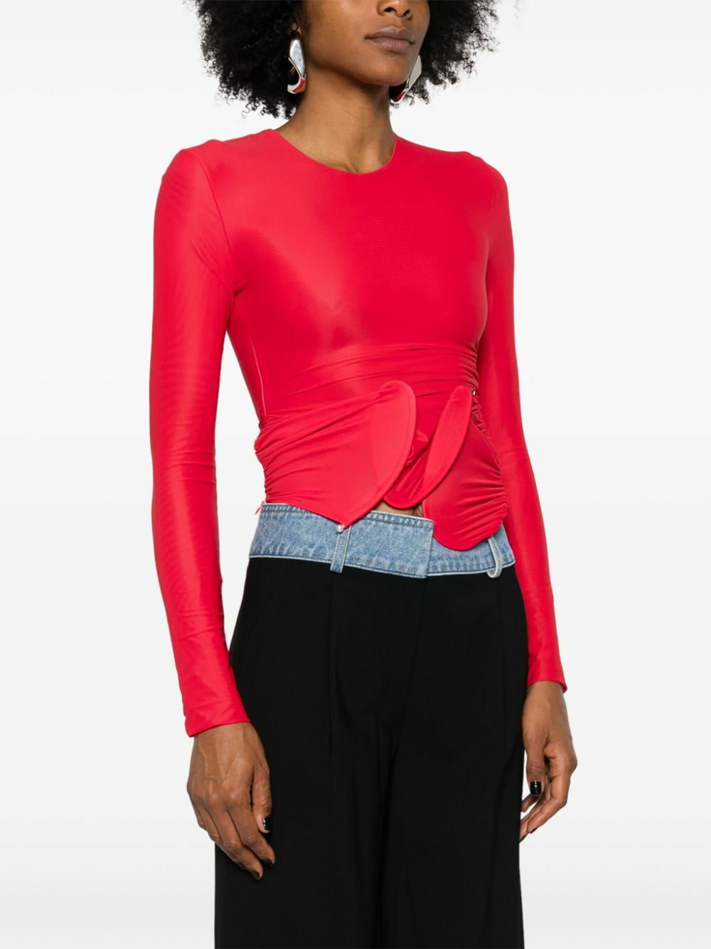 Christopher Esber Red Venus Loop Sculpted Top Christopher Esber