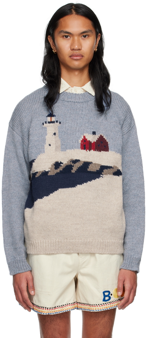 Bode Multicolor Highland Lighthouse Sweater Bode