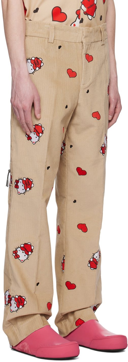 Soulland Beige Hello Kitty Edition Everet Trousers Soulland