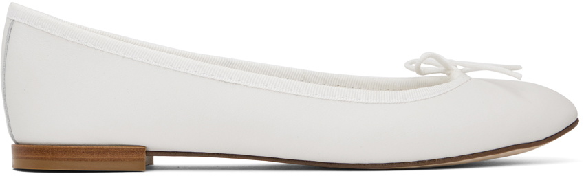 Repetto White Cendrillon Ballerina Flats Repetto