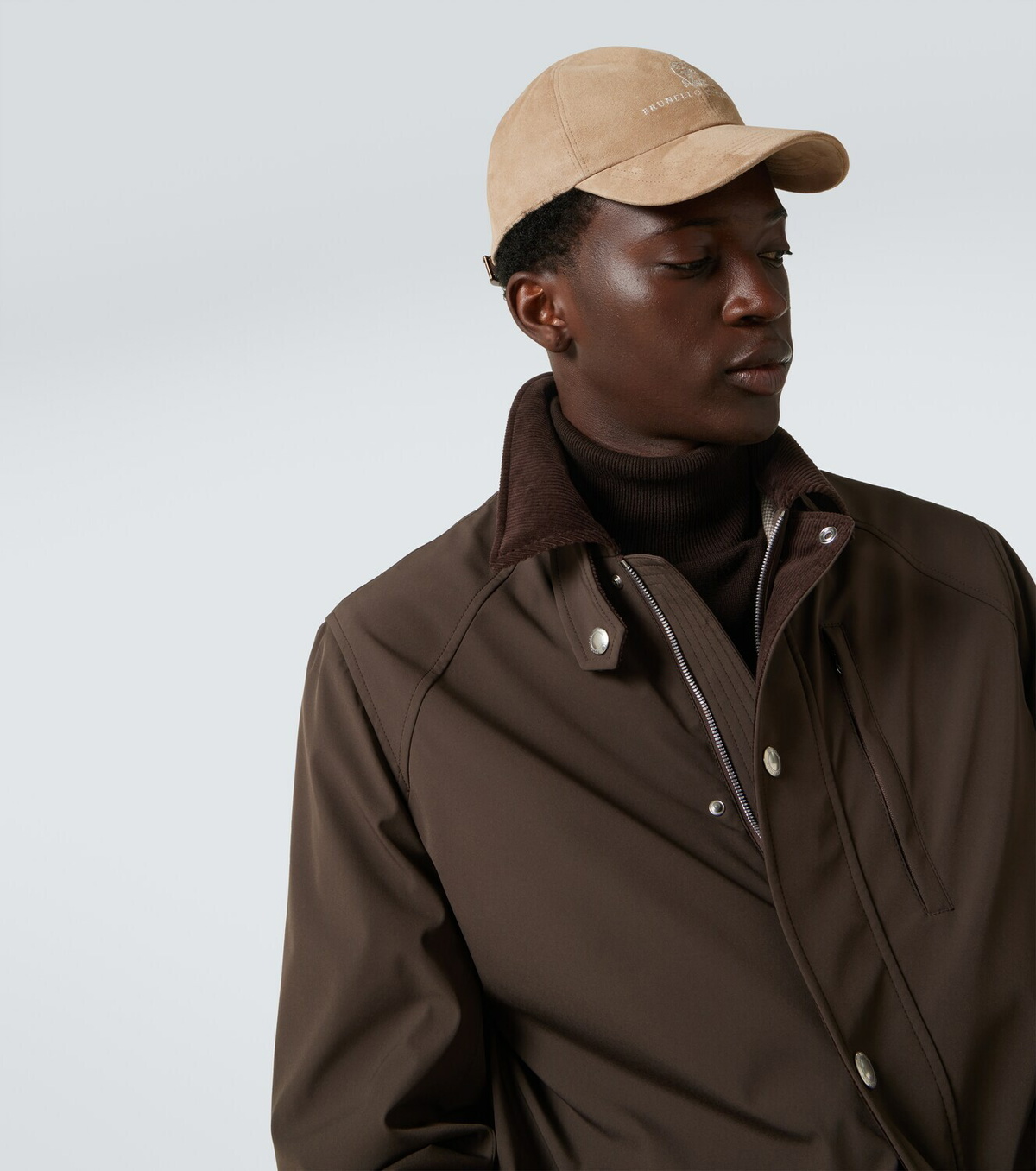 Brunello Cucinelli Logo suede baseball cap Brunello Cucinelli