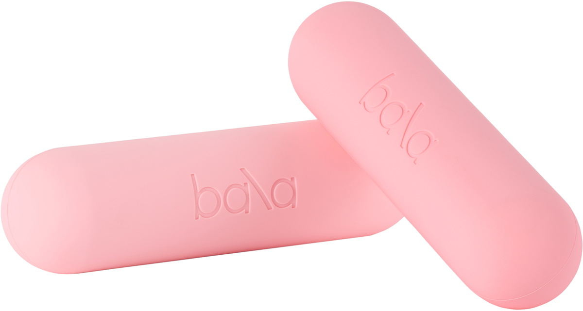 Bala Pink 'Bala' Bars Dumbbells, 3 lb Bala