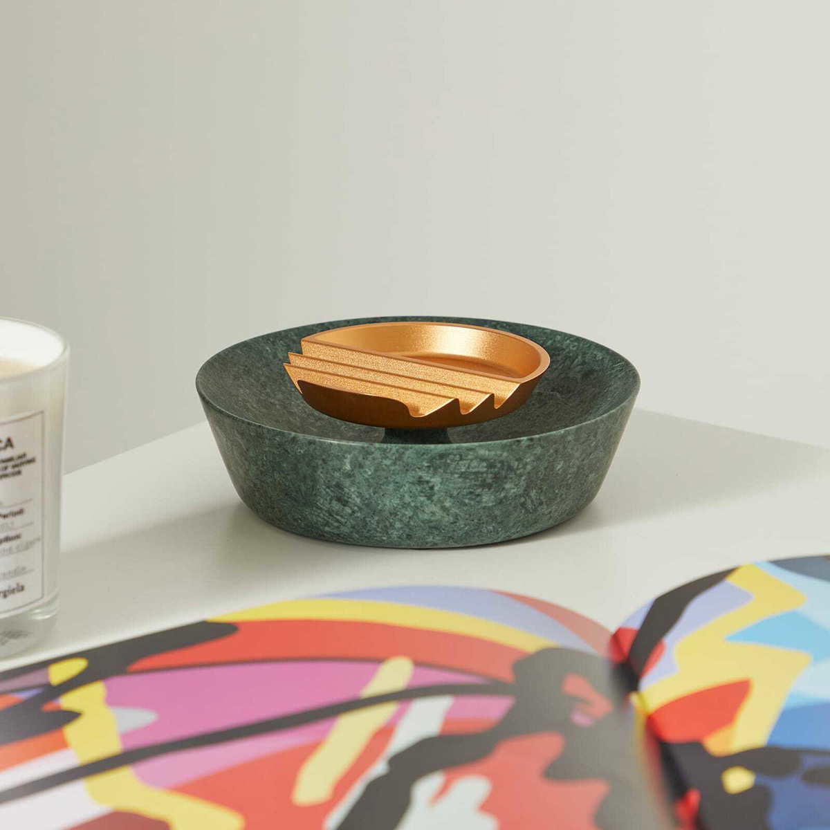 Houseplant by Seth Rogen Ridge Ashtray in Green Houseplant