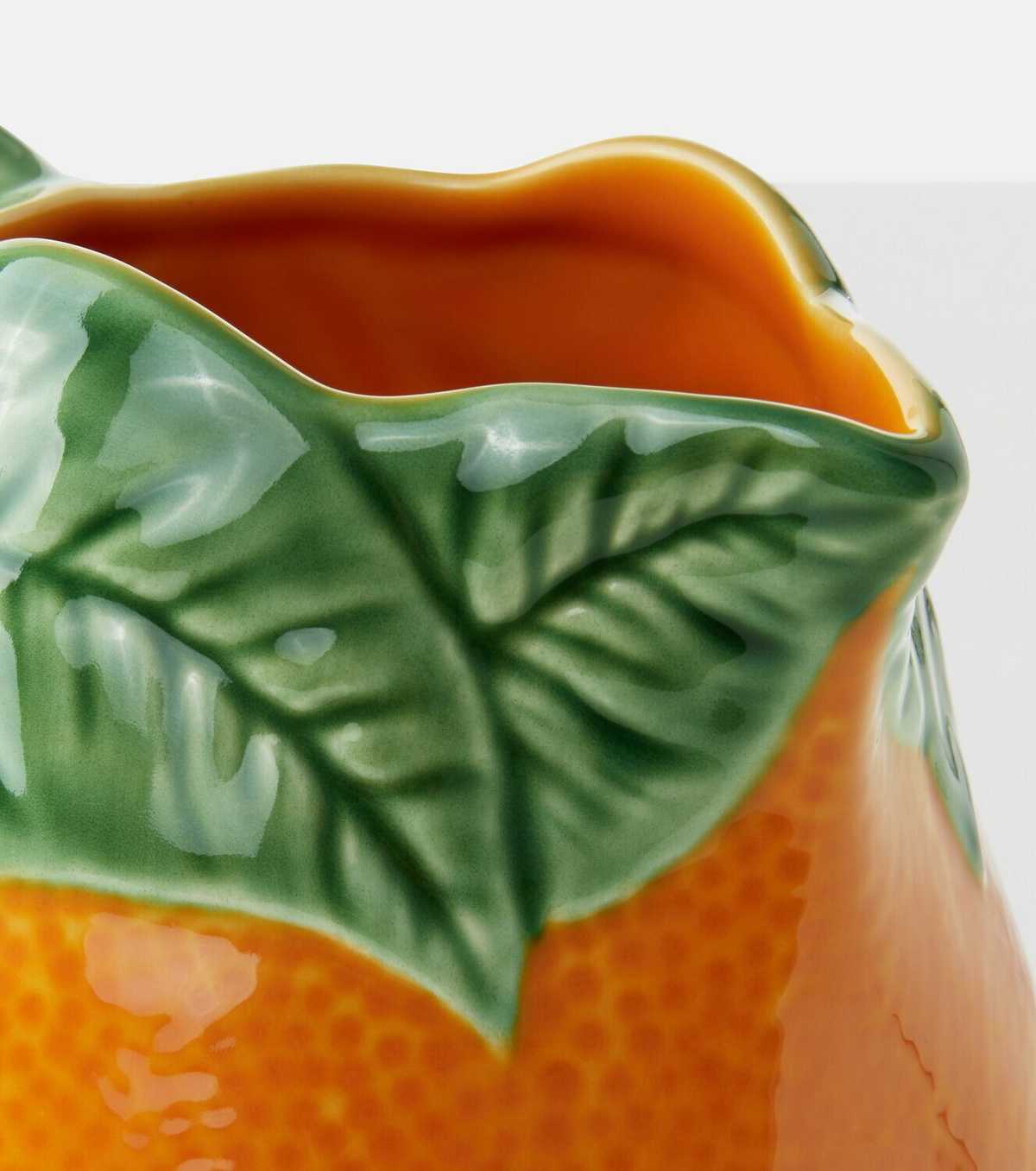 Bordallo Pinheiro Orange earthenware jug Bordallo Pinheiro