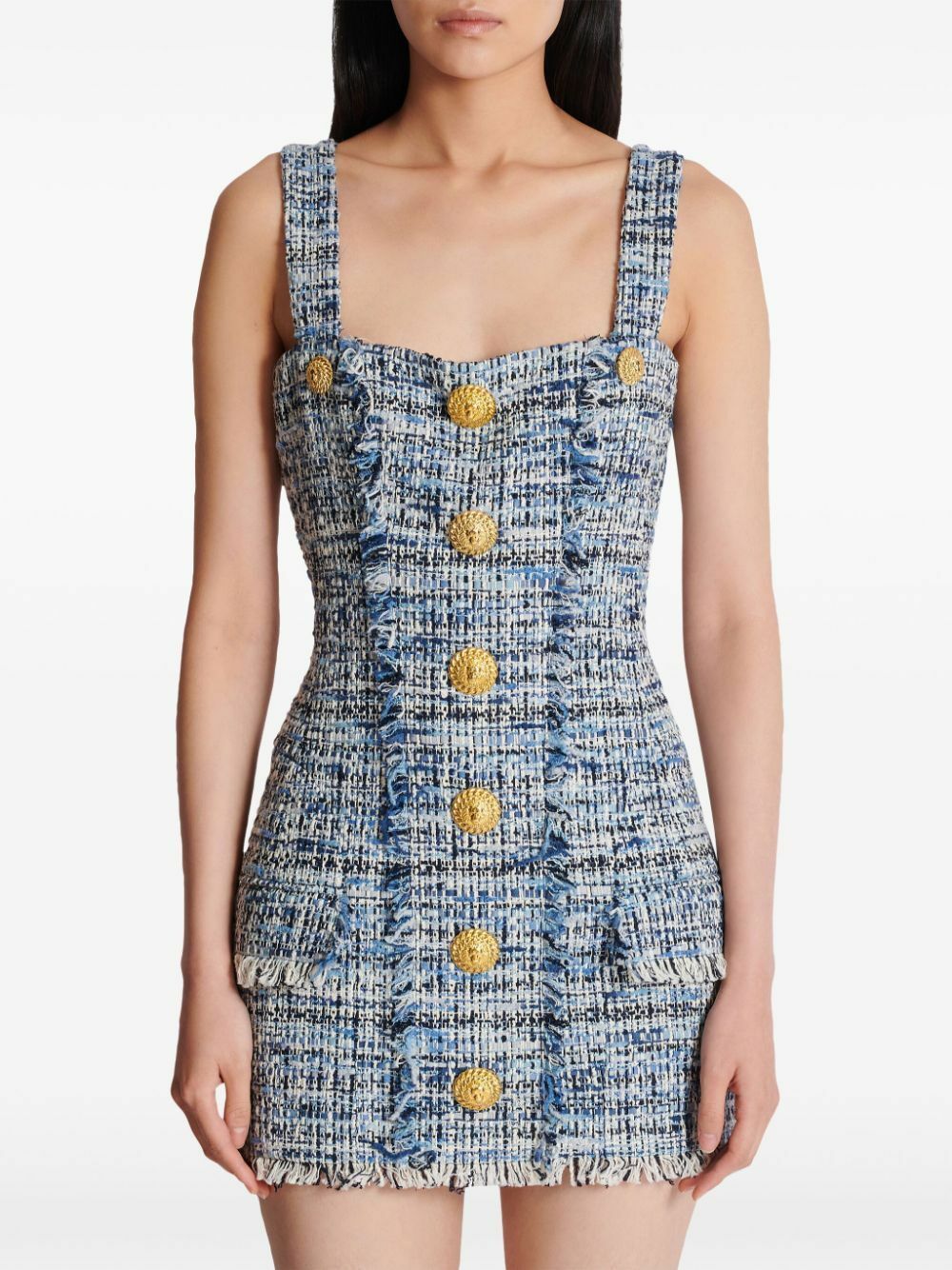 Balmain Tweed Mini Dress Balmain